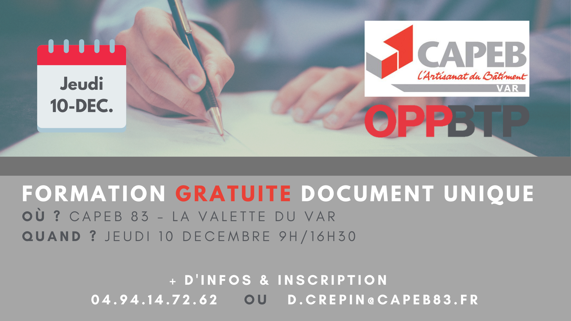 Réalisez GRATUITEMENT votre Document Unique ・ CAPEB